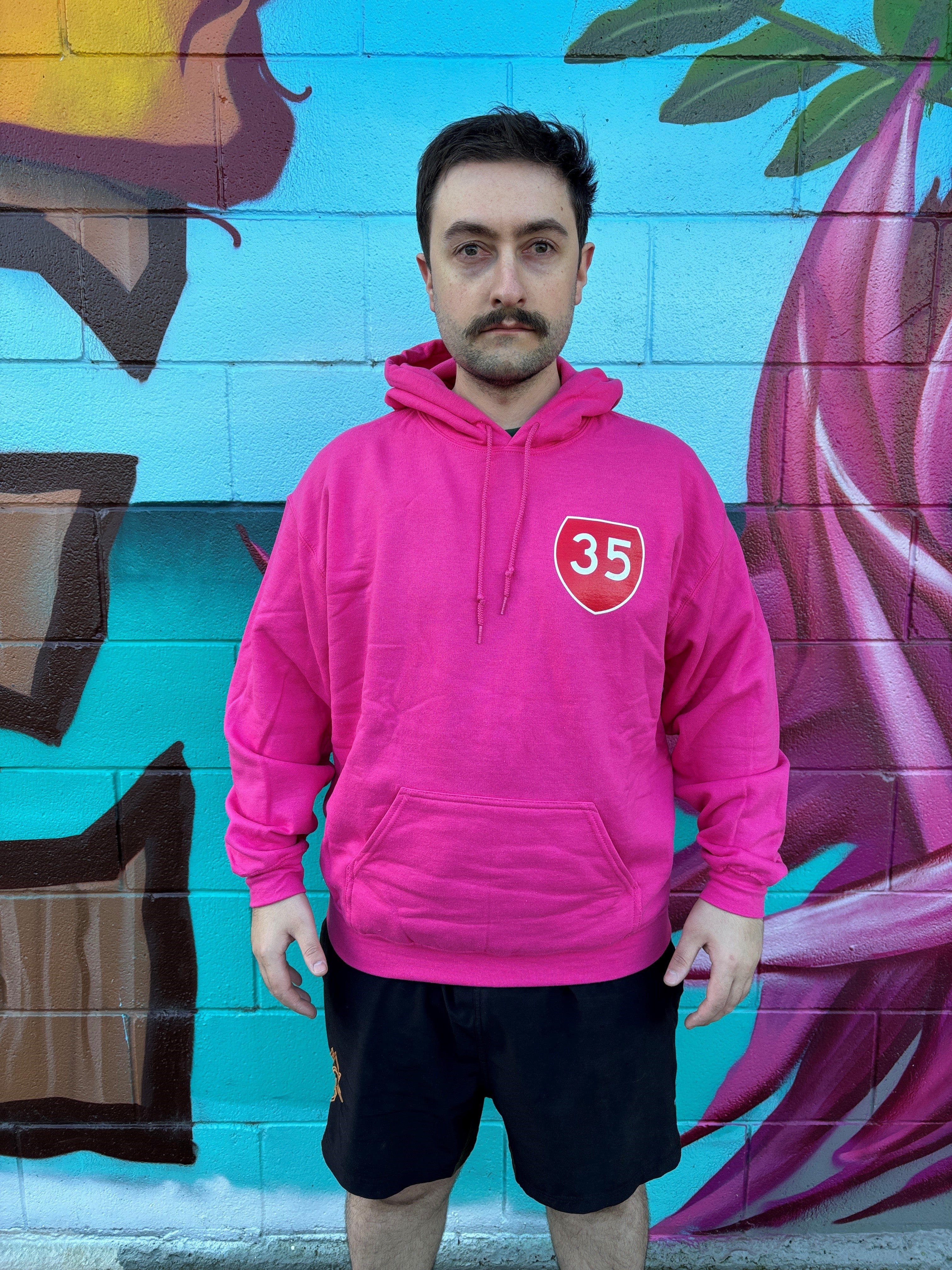 35 HOODIE HOT PINK TOKOMARU BAY – Four Square Tokomaru Bay