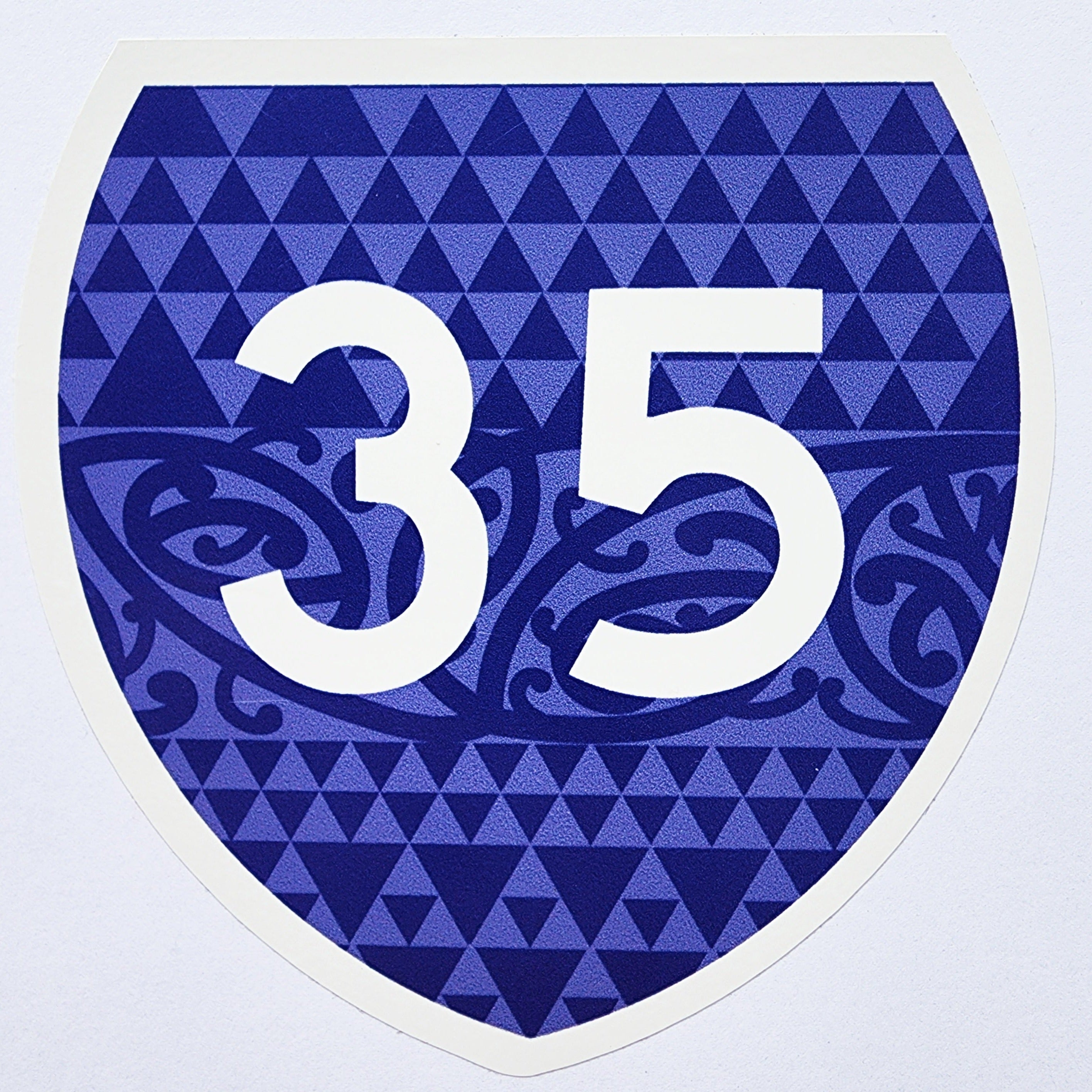 35 STICKER BLUE – Four Square Tokomaru Bay