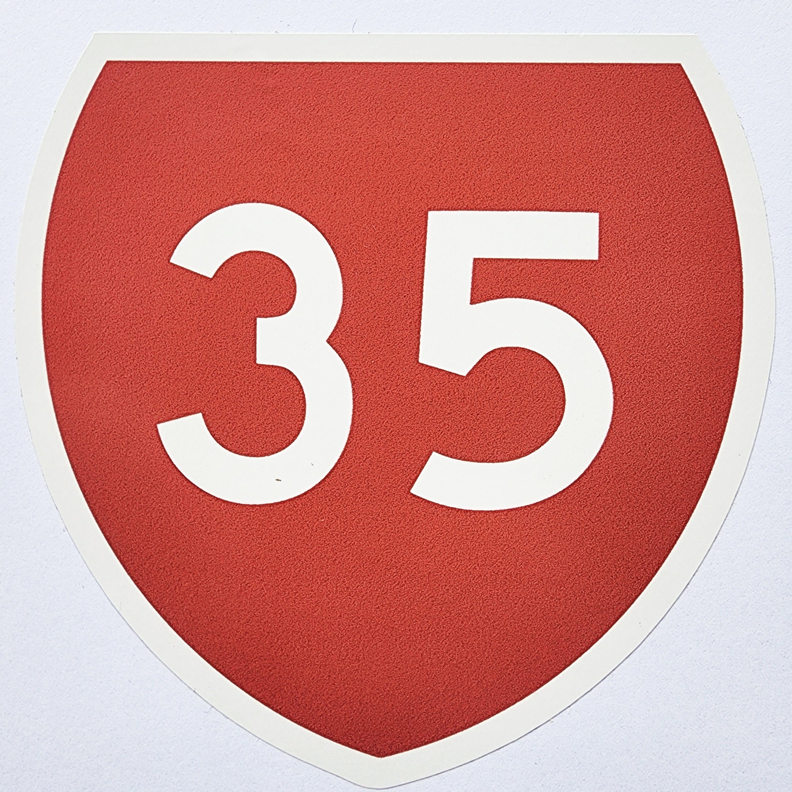 35 STICKER RED – Four Square Tokomaru Bay